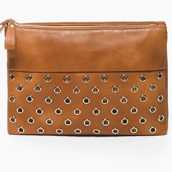 Chico's | Bags | Chicos Cognac Jamie Clutch | Poshmark
